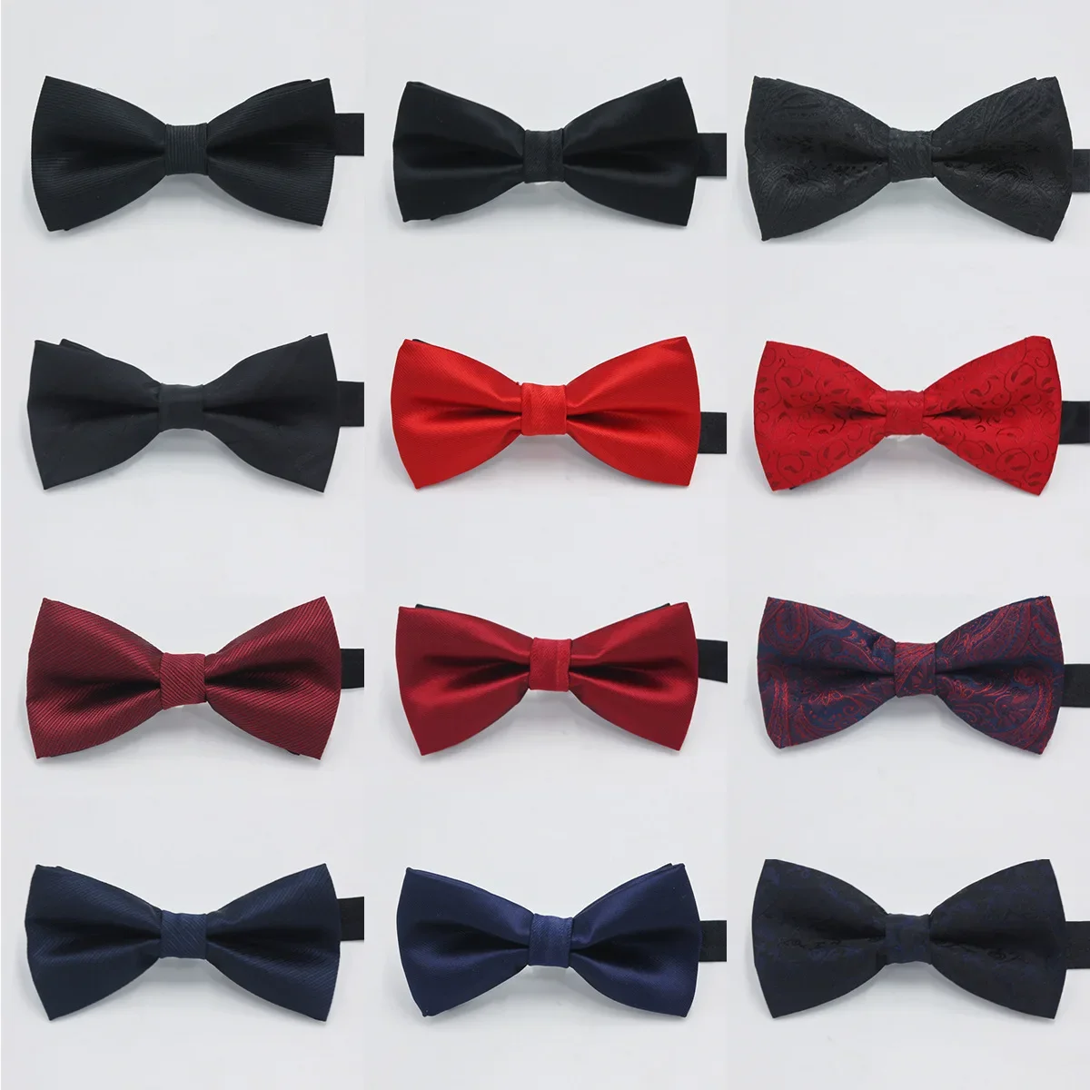 Men-s-best-man-bow-tie-Korean-version-of-British-style-red-and-black ...