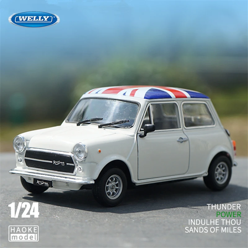 WELLY 1:24 MINI COOPER 1300 Alloy Car Model Diecasts Metal Toy Classic Car Model High Simulation ...