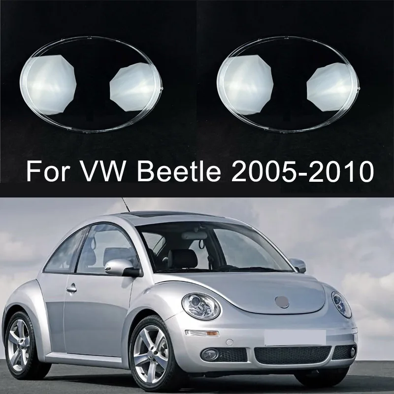 For-Volkswagen-VW-Beetle-2005-2010-Headlight-Shell-Headlight-Cover ...