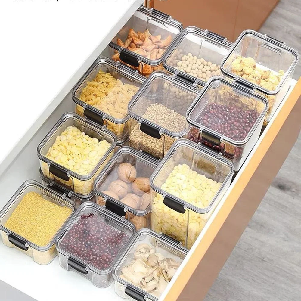 Food-Storage-Box-Organizer-Jars-for-Bulk-Cereals-Storage-Container ...