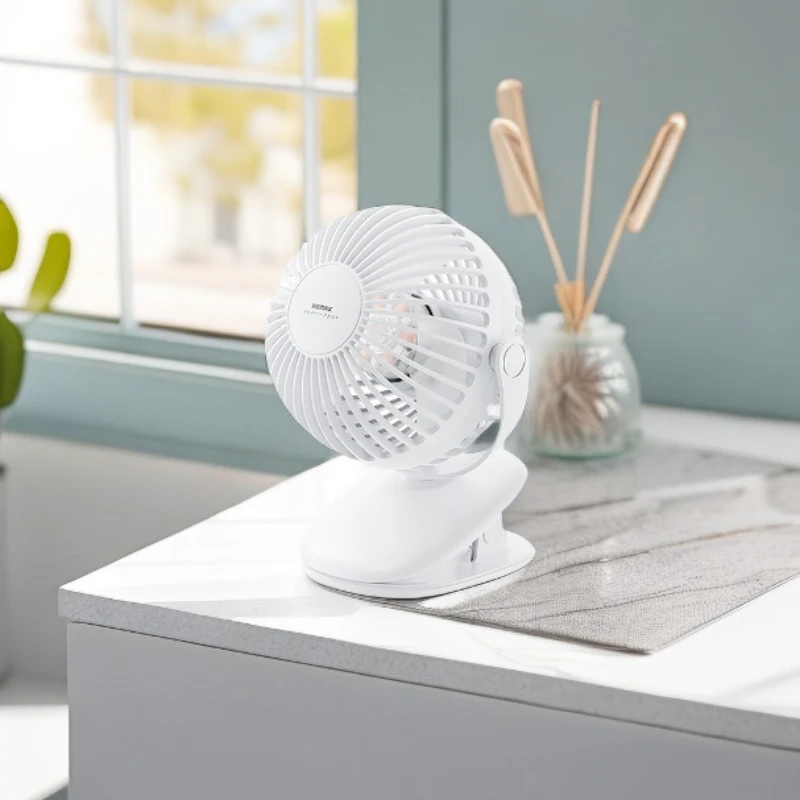 USB-Rechargeable-Table-Fan-Clip-on-Type-Portable-Mini-Desk-Fan-360 ...
