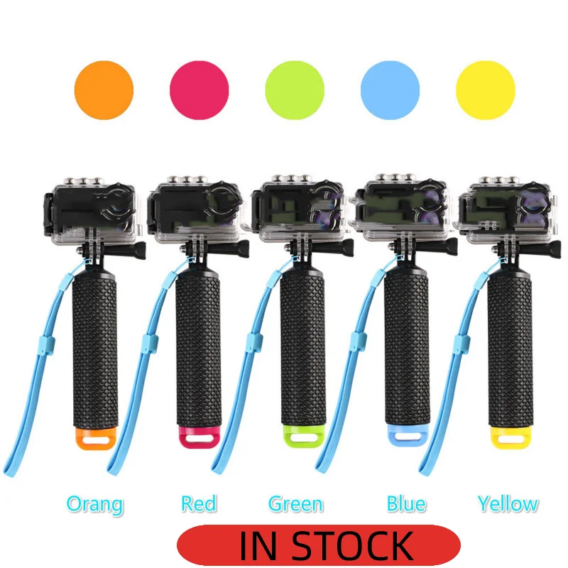 Waterproof-Floating-Hand-Grip-Underwater-Selfie-Stick-for-Gopro-Hero ...