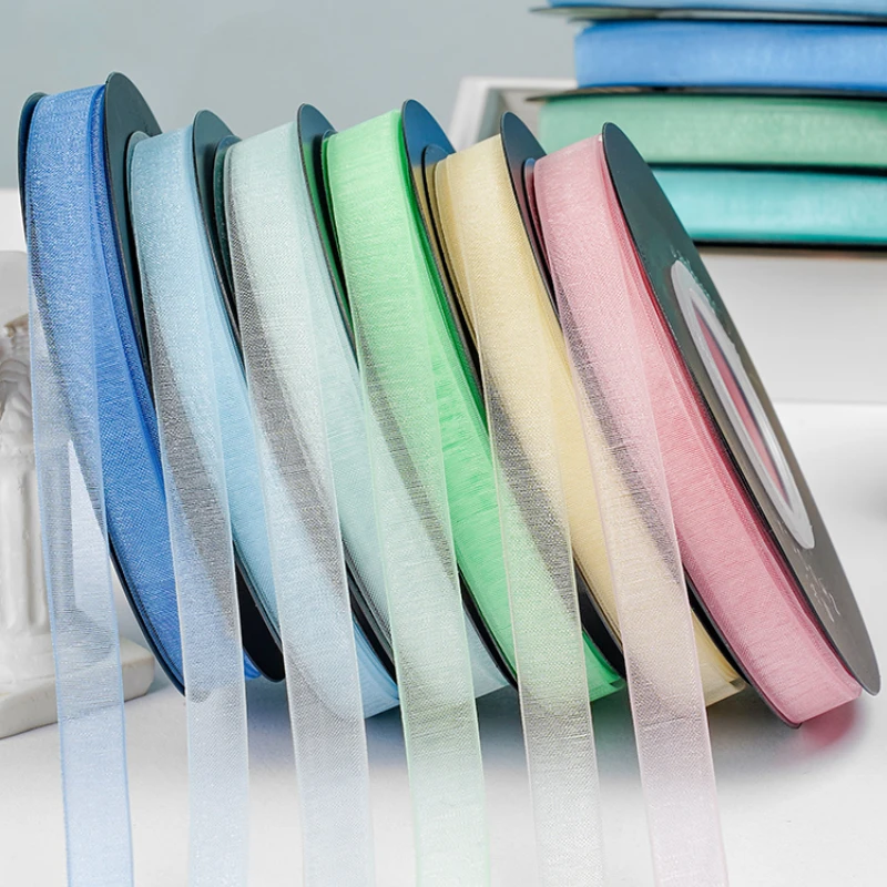 45m-Long-1cm-Wide-Organza-Ribbons-for-Gift-Wrapping-Decoration-Wedding ...