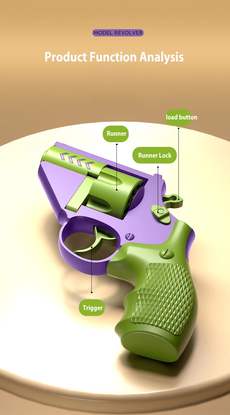 Mini 1911 3d Printed Fidget Gun Toys - Playfidgettoy