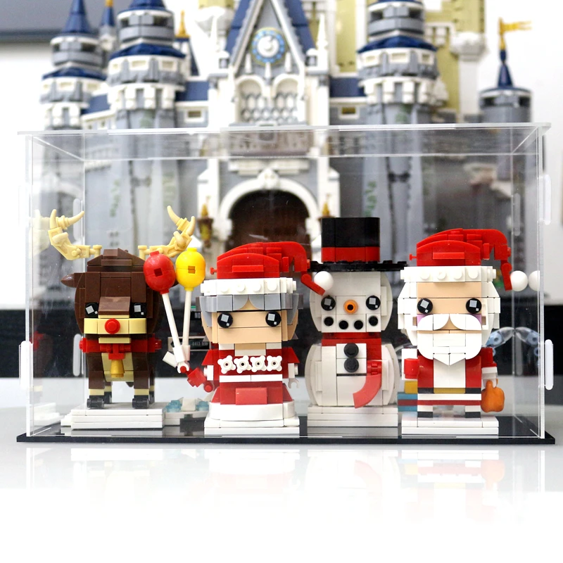 Christmas New Year Elk Snowman Brickheadz Building Block Gift Santa ...