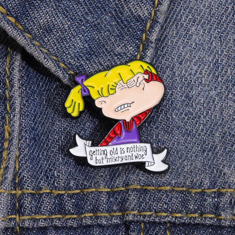 New-Creative-Cartoon-Character-Brooch-Cute-Little-Girl-Metal-Badge ...