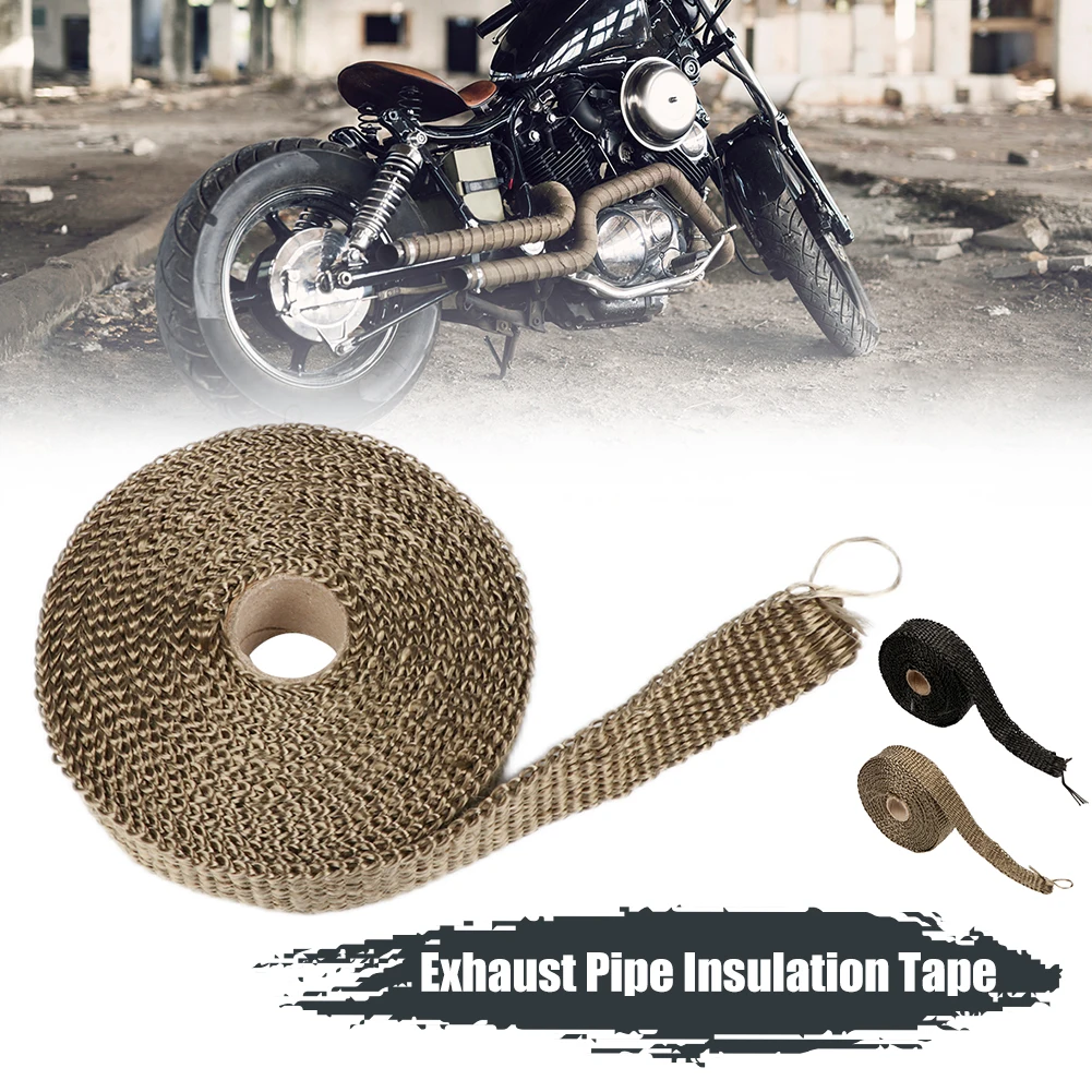 5M-Roll-Fiberglass-Heat-Shield-Motorcycle-Exhaust-Thermal-Tape-Header ...