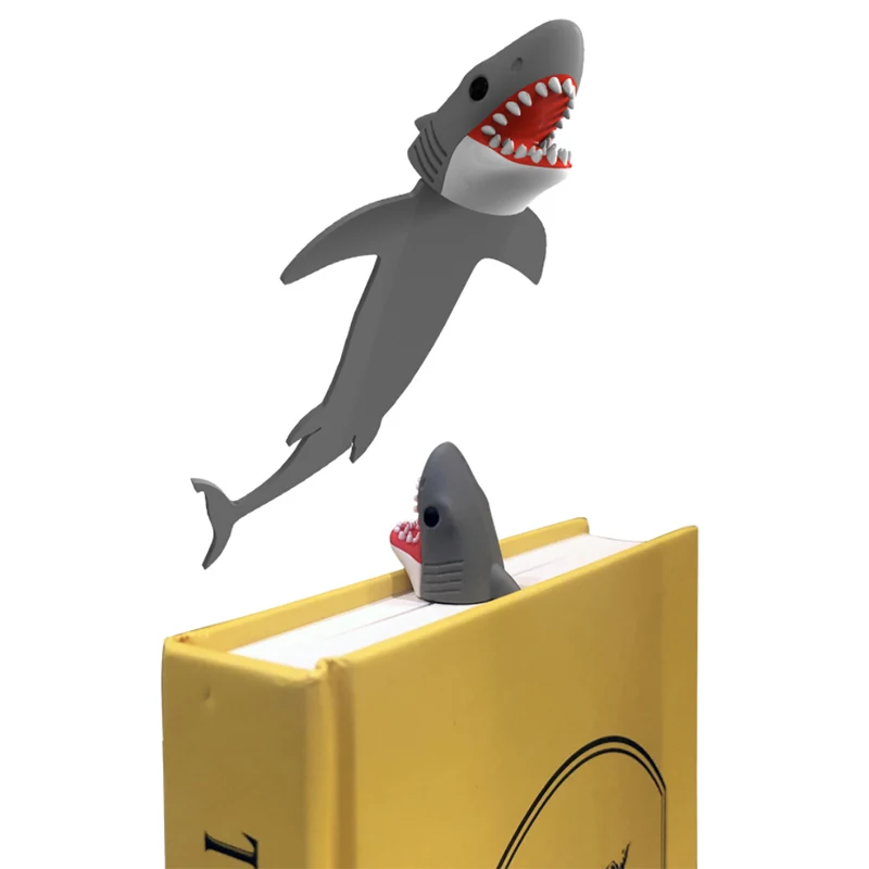Creative-3D-Shark-Bookmark-Marks-Book-Notepad-Novel-Sticky-Note-Reading ...