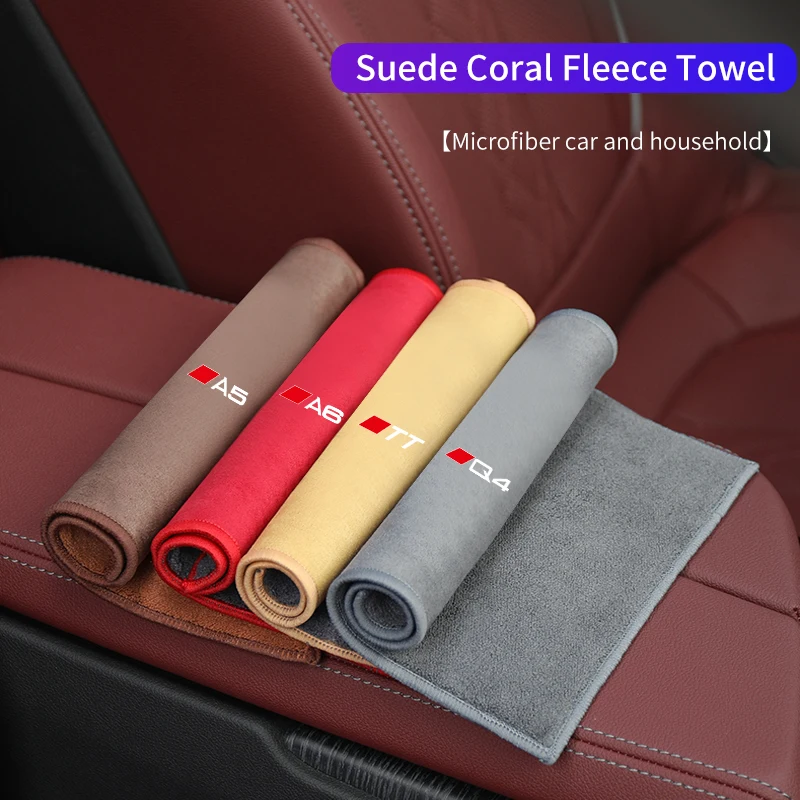 Mikro-faser-Reinigung-Wildleder-Auto-Logo-Handtuch-Trocken-tuch-Tuch-f ...