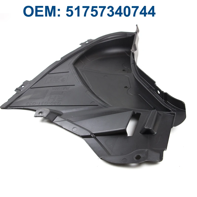 51757340743 51757340744 Right Front Wheel Guard Cover Plate Splash ...