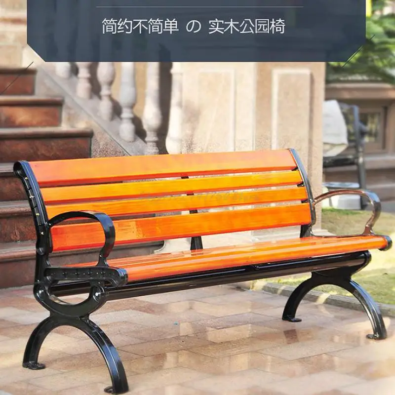Custom-Park-Chair-Outdoor-Backrest-Bench-Long-Stool-Wrought-Iron ...
