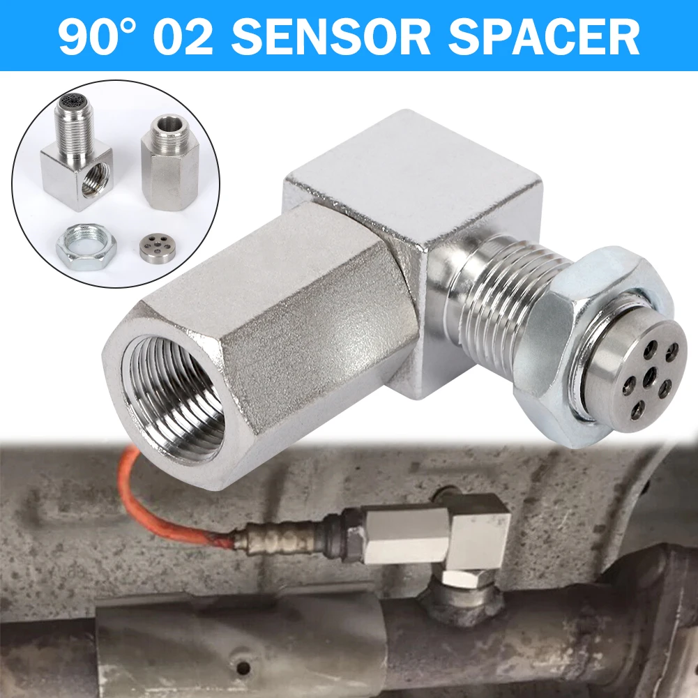 Universal-Oxygen-Sensor-Extender-90-Degree-02-Bung-Extension-Catalytic ...