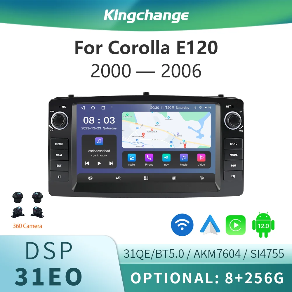 Kingchange 7"Android Car Multimedia Stereo Player Radio Video Carplay ...