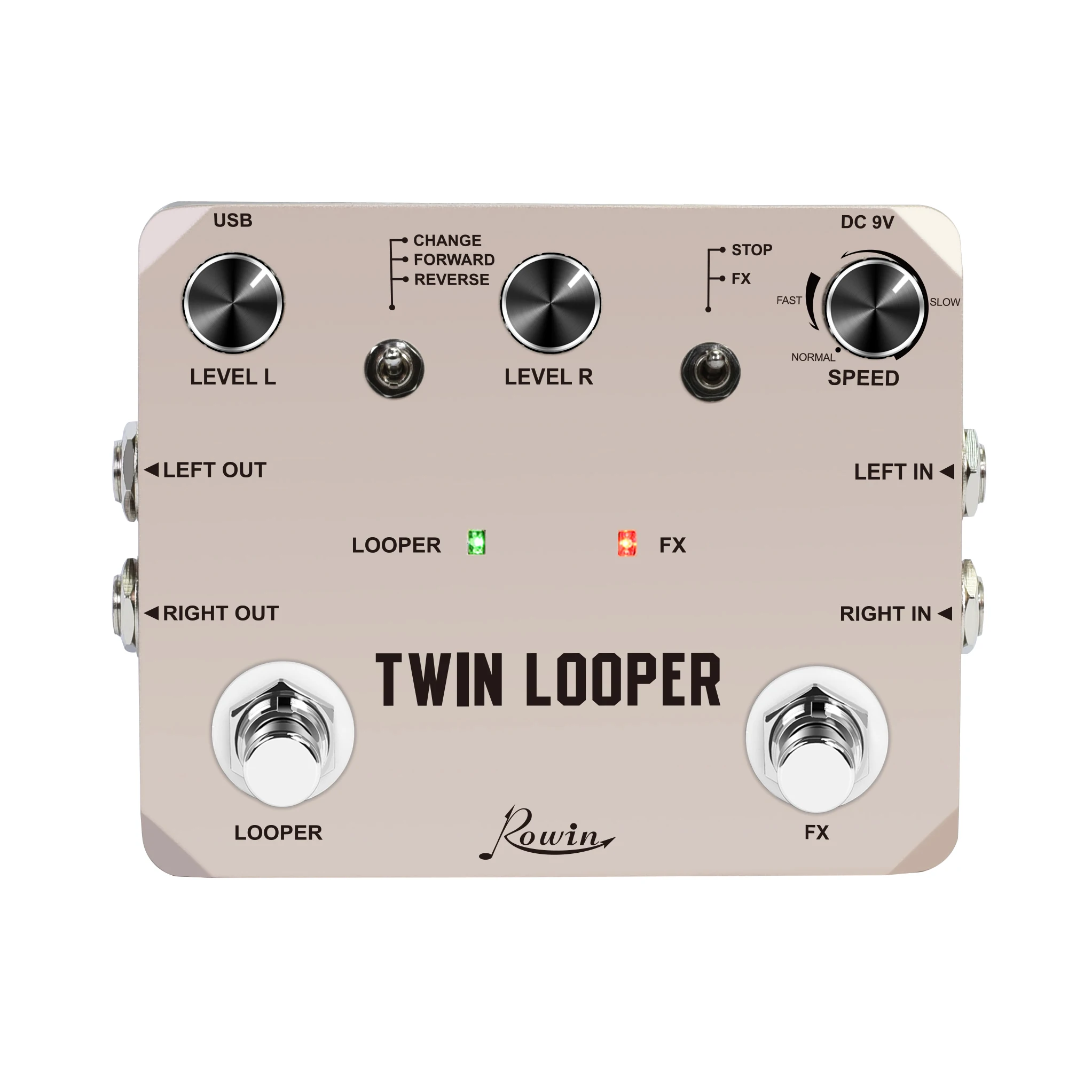 Rowin-LTL-02-Twin-Looper-Electric-Guitar-Effect-Pedal-Loop-Station-11 ...