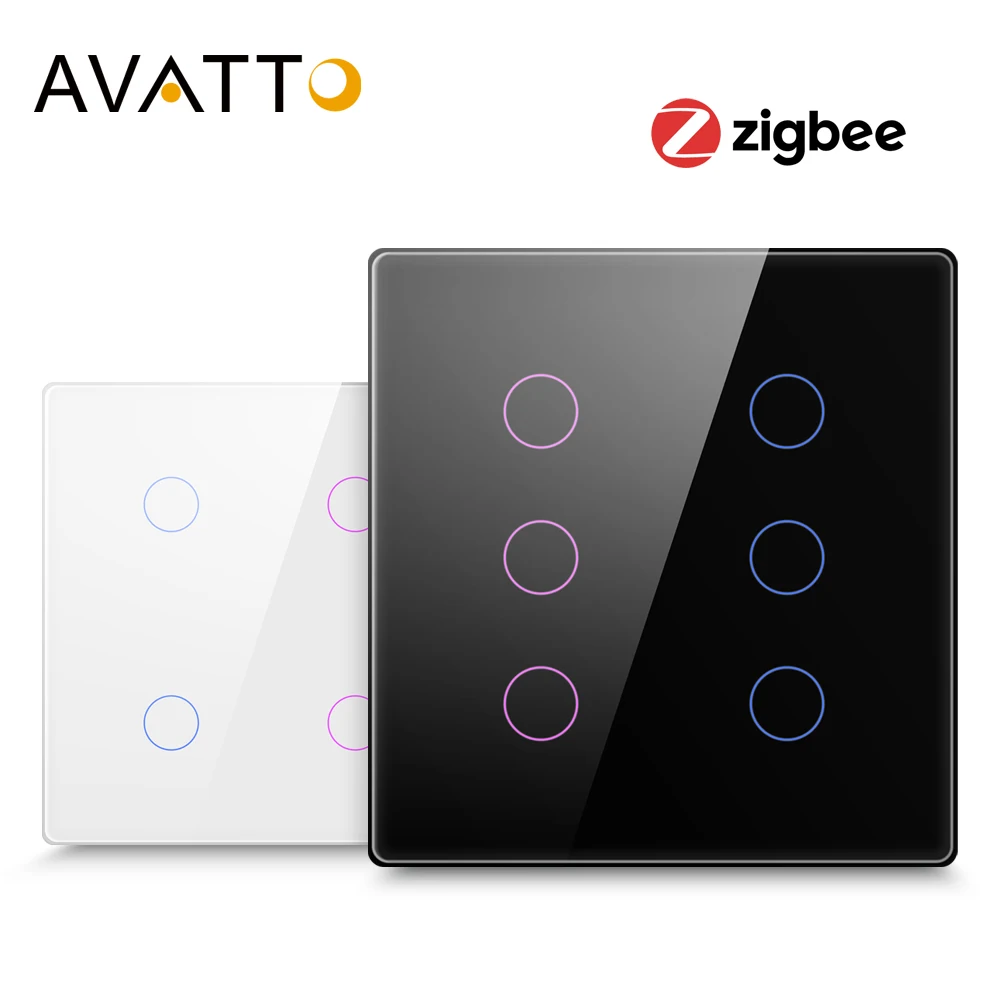 Avatto Tuya Brazil 4x4 Zigbee Smart Switch,touch-sensor Smart Home ...