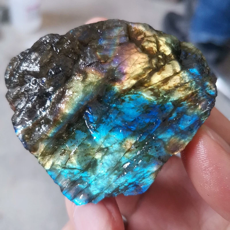 AAA+ Natural High Quality Labradorite Stone Rough Crystal Stone Home ...