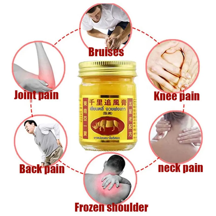 Hot Ointment Pain Relief 5 Creams Herbal Yellow Medicine Ml - AliExpress