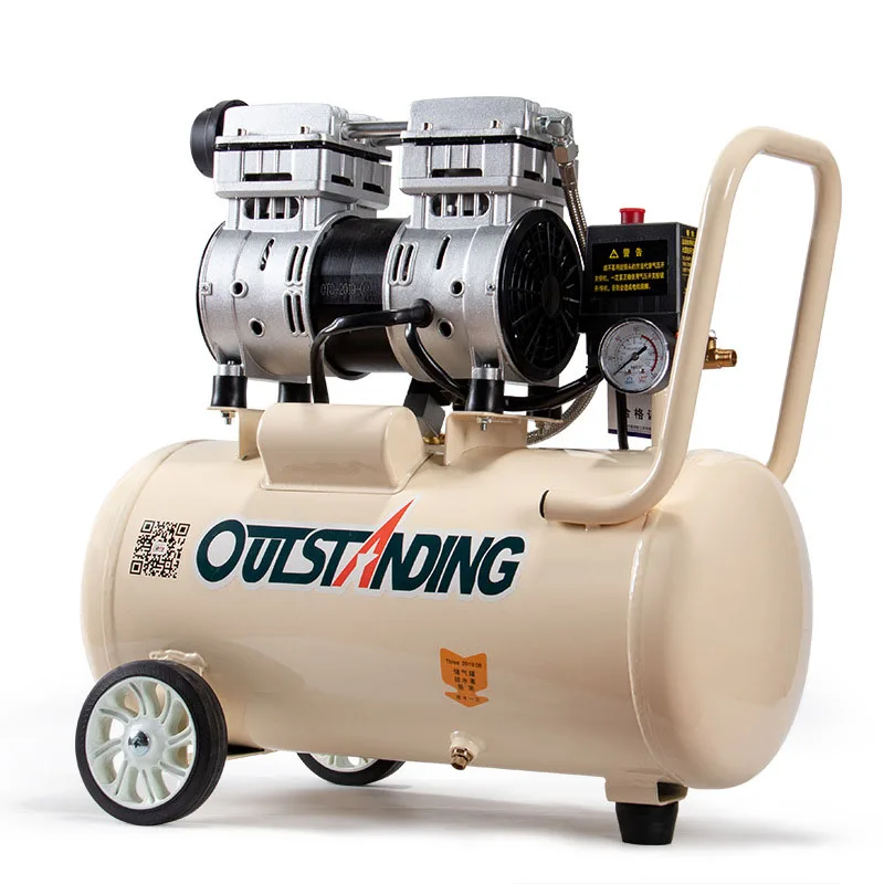 550W-8L-Industrial-Air-Compressor-Ultra-quiet-Oil-free-Air-Compressor ...