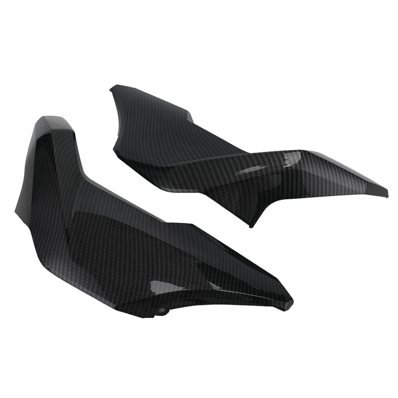 2-Piece-Motorcycle-Tank-Side-Trim-Cover-Panels-Side-Cover-Frame-Carbon ...