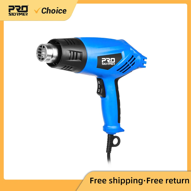 2000W Heat Gun 220V Electric Heating Gun Hot Air Industrial Tool Dual ...