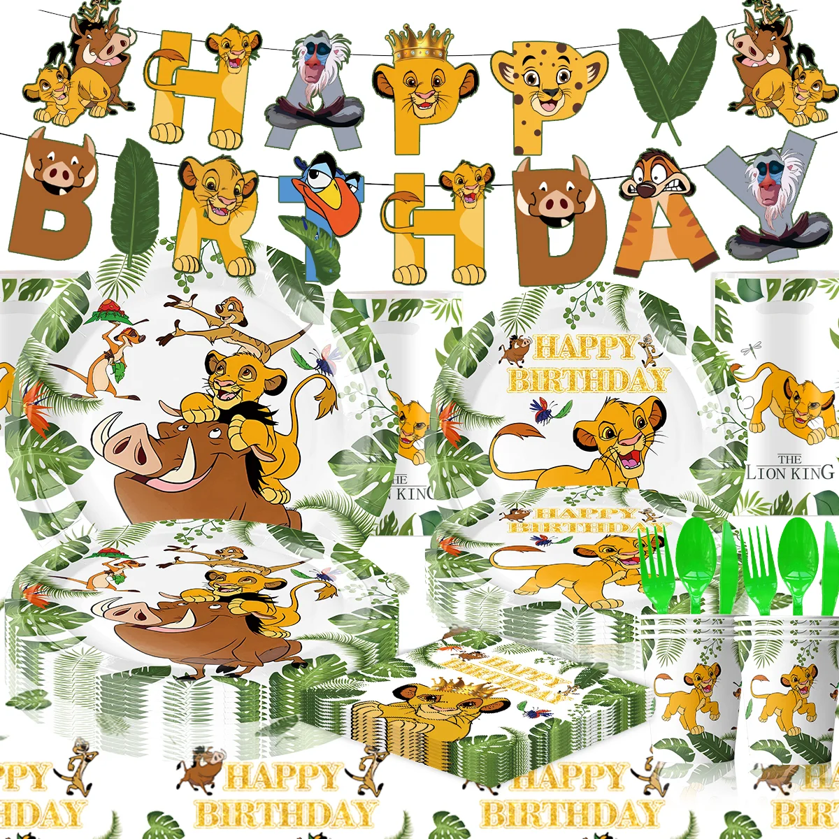 Disney-Lion-King-Simba-Birthday-Party-Decorations-Disposable-Plate-Cup ...
