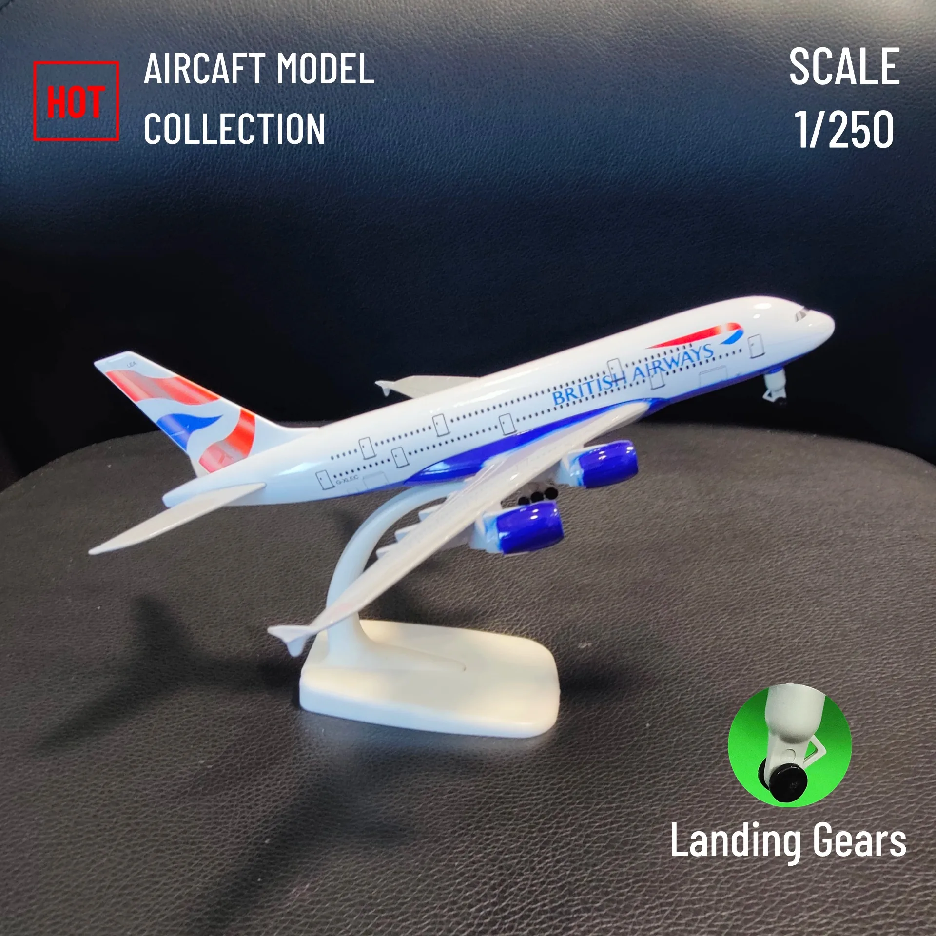 Diecast-UK-A380-Aircraft-Model-Scale-1-250-Airbus-Boeing-Aviao ...