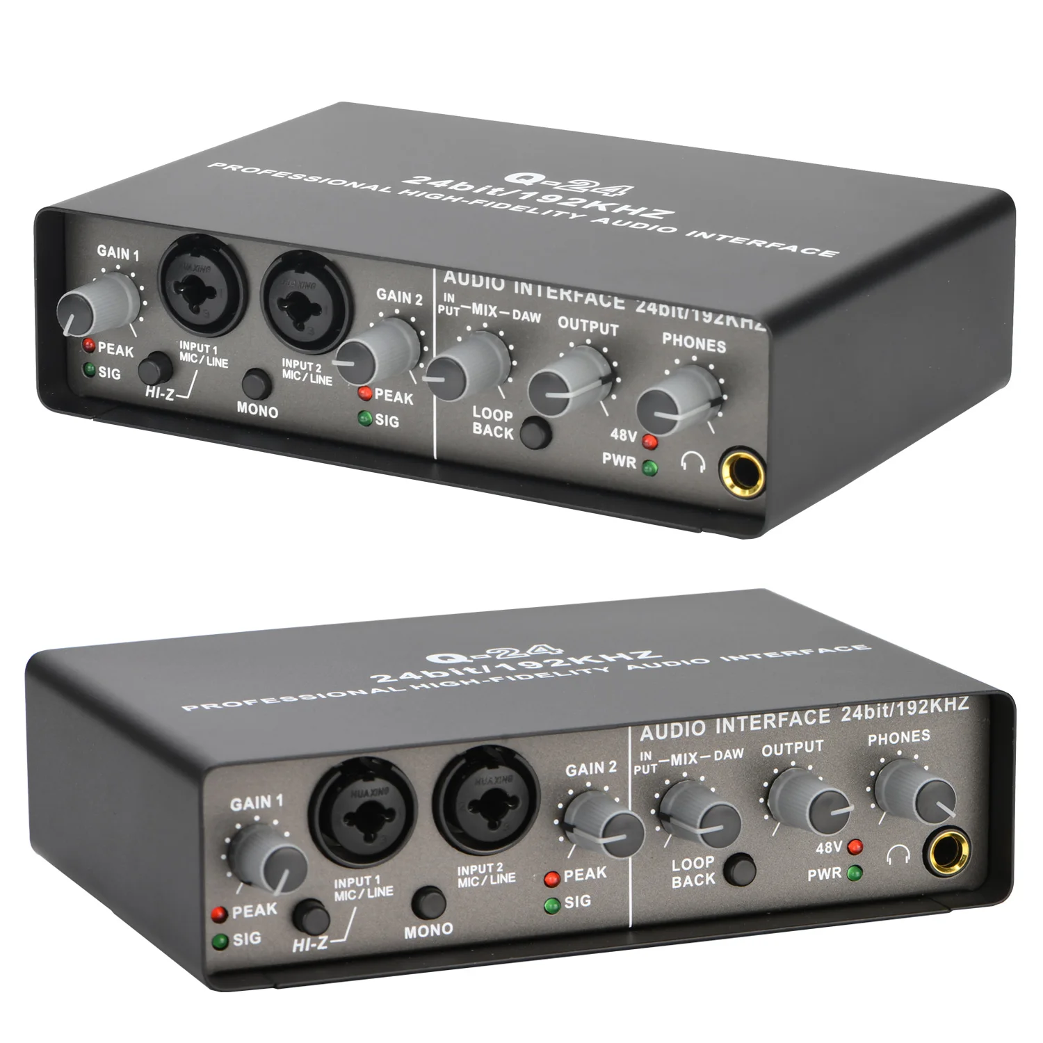 Professional Audio Interface Sound Card, With Monitoring Electric ...