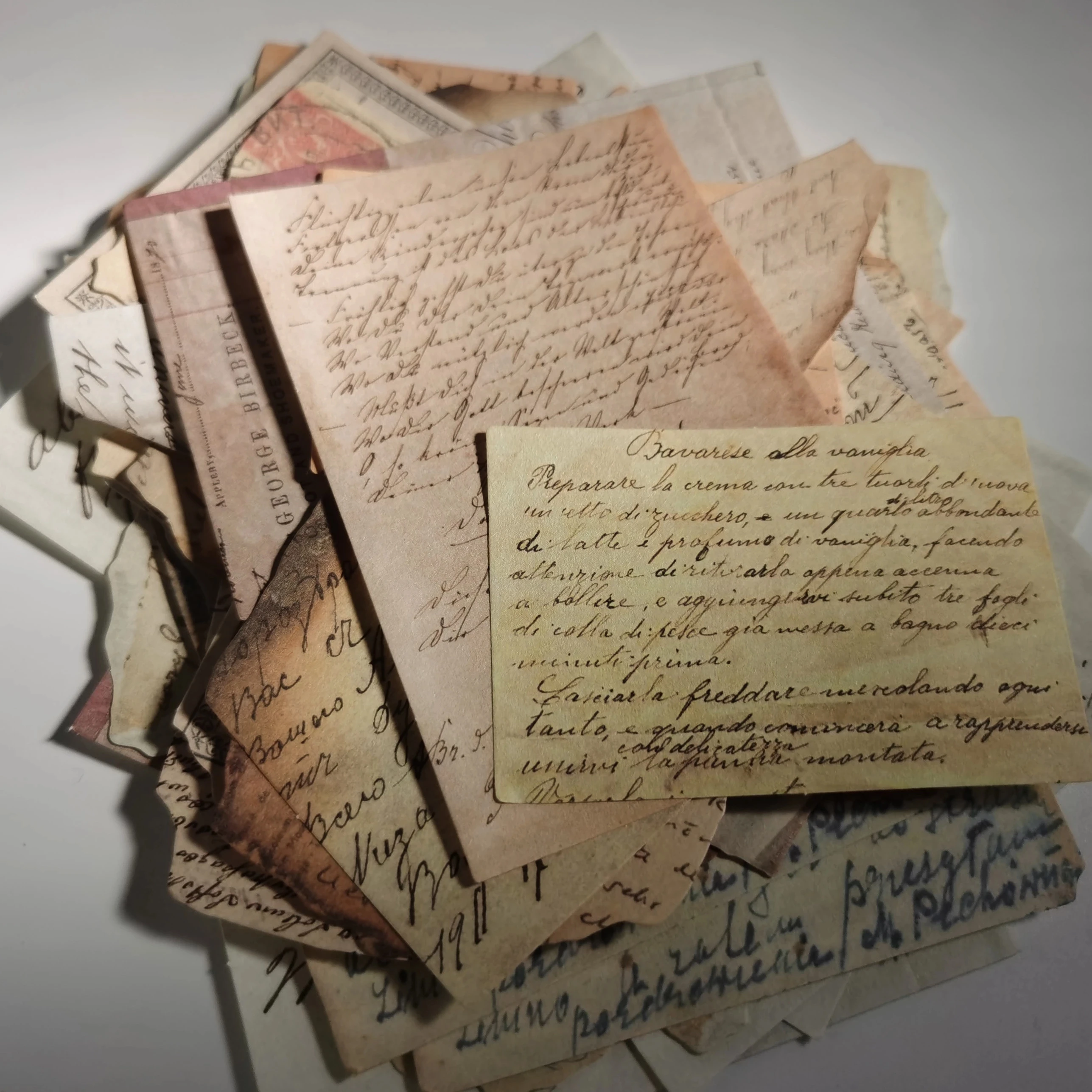 Old Burnt Paper With Writing