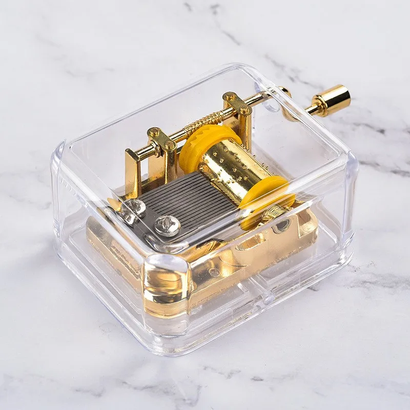 Hand-Operated-Music-Box-Mini-Hand-Cranking-Music-Movement-DIY-Acrylic ...