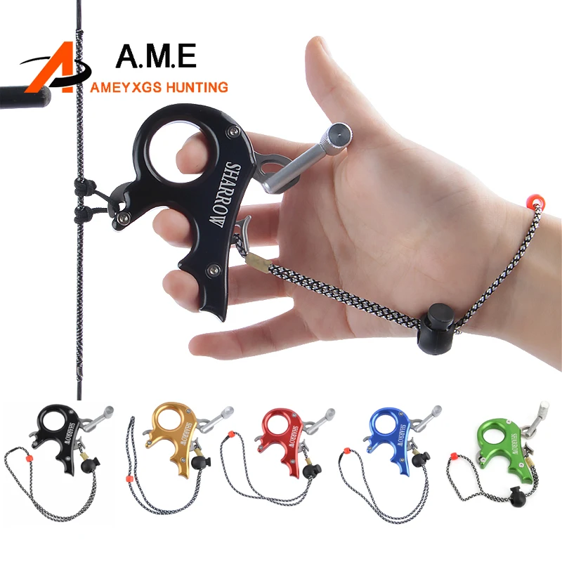 Archery-Release-Aids-3-Finger-Thumb-Handle-Trigger-Grip-Caliper ...