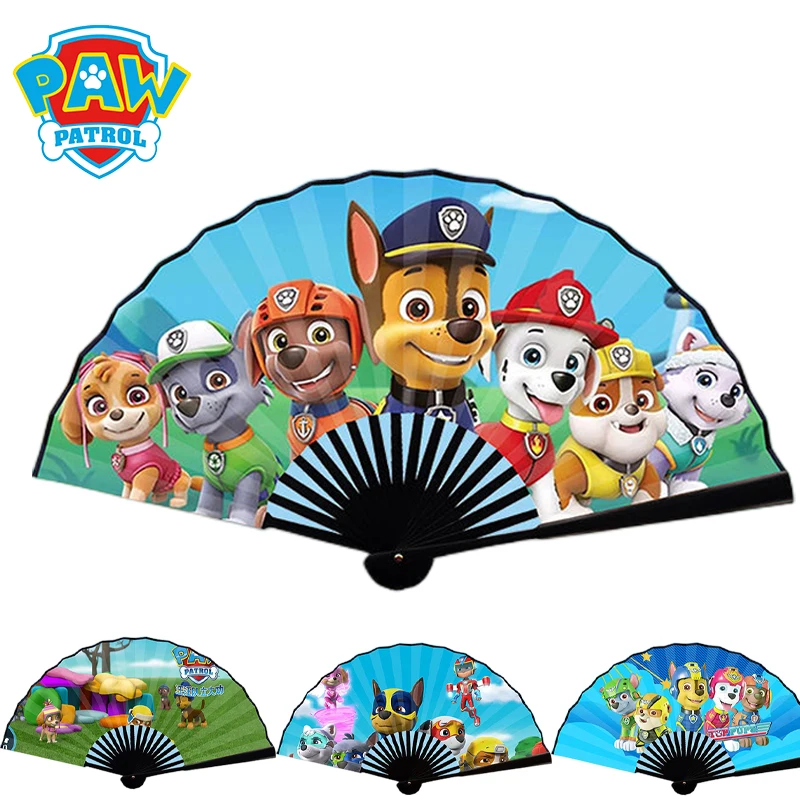 Paw Patrol Skye Marshall Chase Folding Fan Hand Wooden Bamboo ...