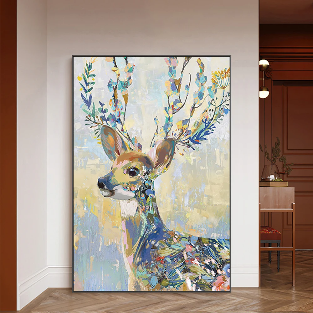 Deer Painting Modern