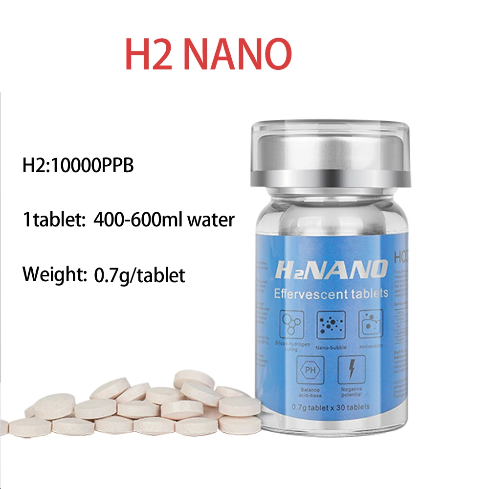 IHOOOH H2NANO Effervescent tablet Nano Hydrogen Bubbles Water Alkaline ...