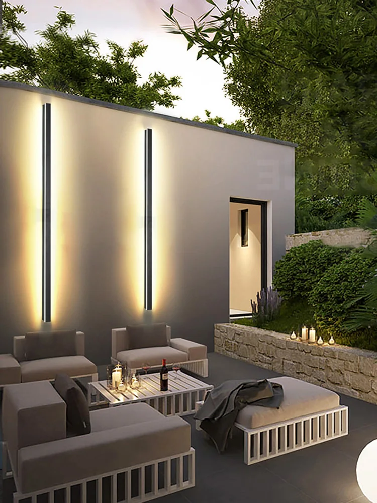 Waterproof-led-wall-light-Minimalist-Led-Outdoor-Wall-Lamp-Black ...