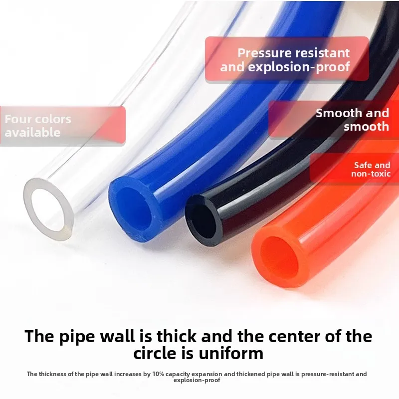 Premium TPU Air Hose PE6x4/8x5/10x6.5/12x8 Pneumatic Tubing for Air ...