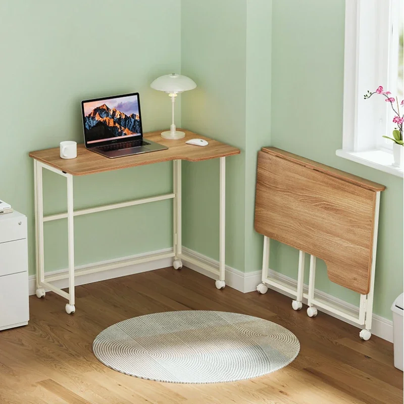 Simple-Modern-Desk-Organizer-Folding-Design-Computer-Desk-Mobile-Pulley ...