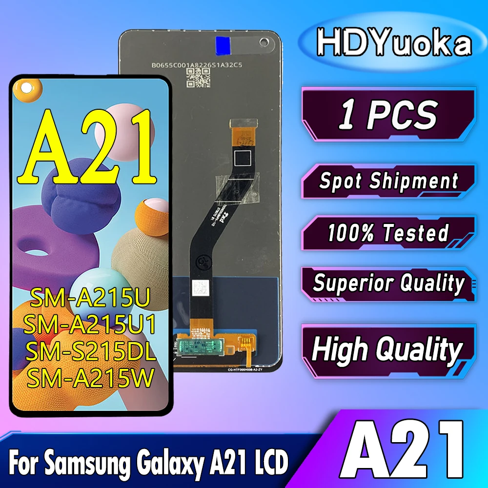 6.5" High Quality For Samsung Galaxy A21 LCD A215 SM-A215U SM-A215W ...