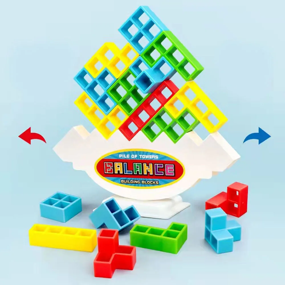 Tetris Balance Tetra Tower Game Tetris Tower Puzzle Board Game Kids ...