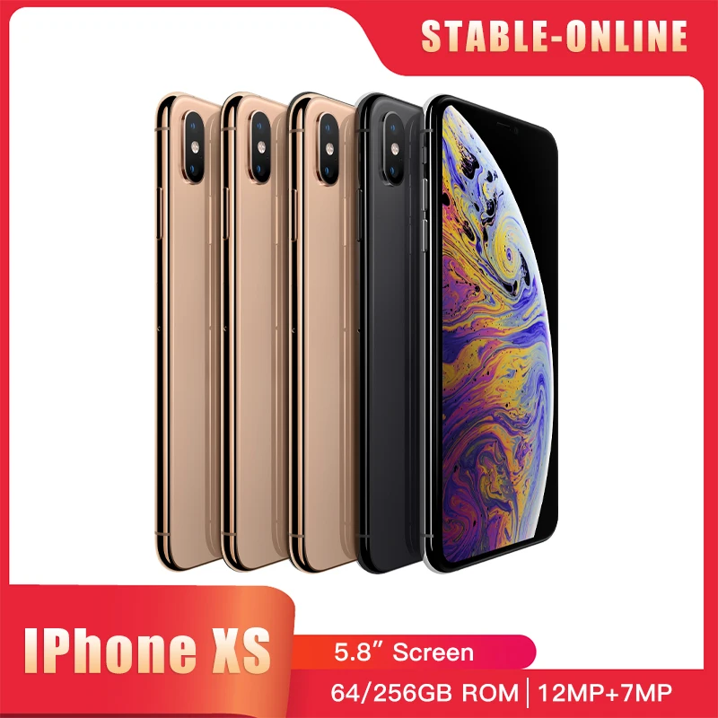 Original-Unlocked-Apple-iPhone-XS-4G-Mobile-Phone-Face-ID-NFC-5-8-4GB ...