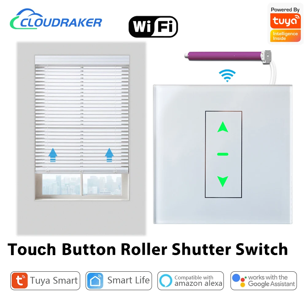 Roller Shutter Curtains Blinds Touch Button Switch Tuya Smart Life ...