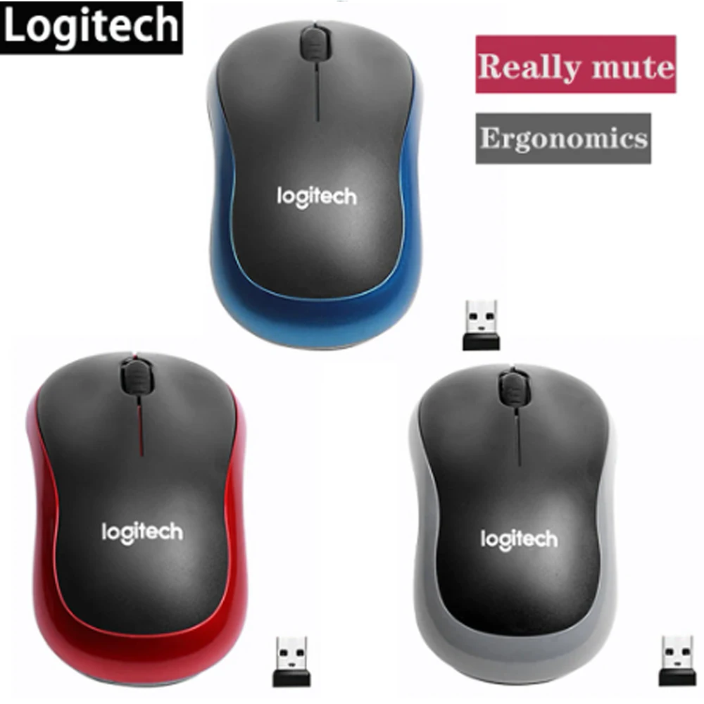 Logitech-Mouse-M185-2-4-GHz-Wireless-Mouse-1000DPI-Gaming-Optical-Mice ...