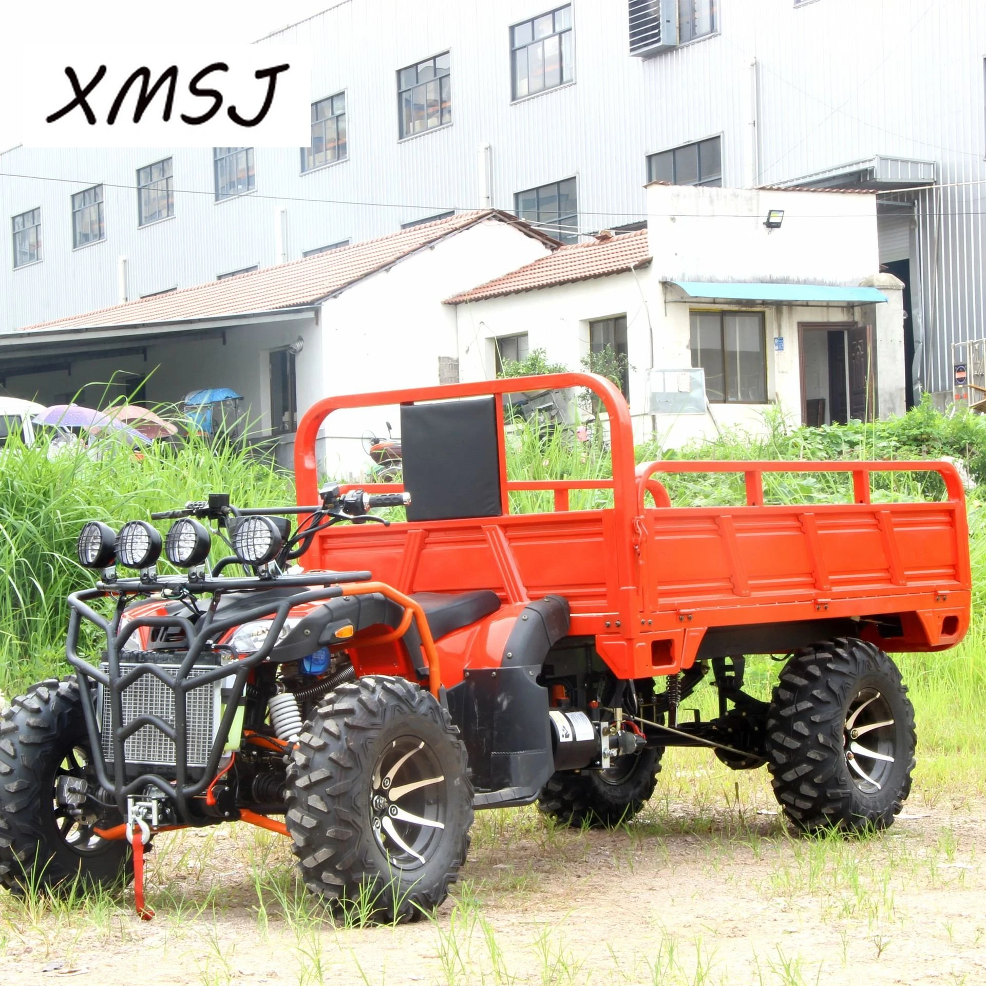 Remolque de toro grande 4WD, coche agrícola volquete, vehículo ...