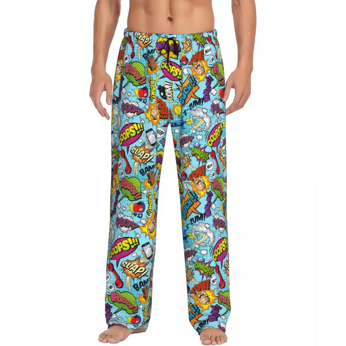 Custom Printed Men's Superhero Cartoon Anime Movie Pajama Pants Comic ...