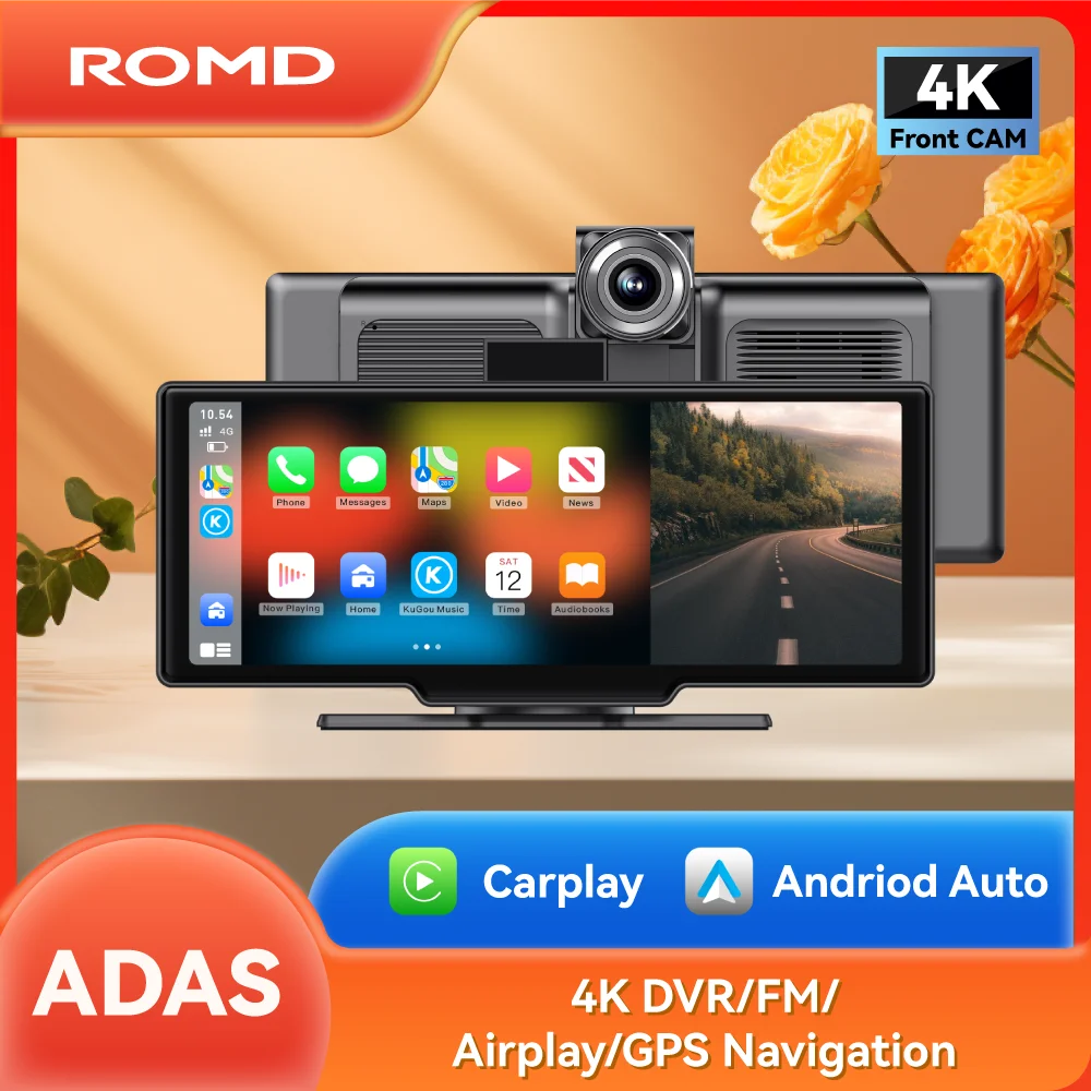 ADAS-Dash-Cam-10-26-CarPlay-Android-4K-Auto-Car-Camera-GPS-Navigation ...