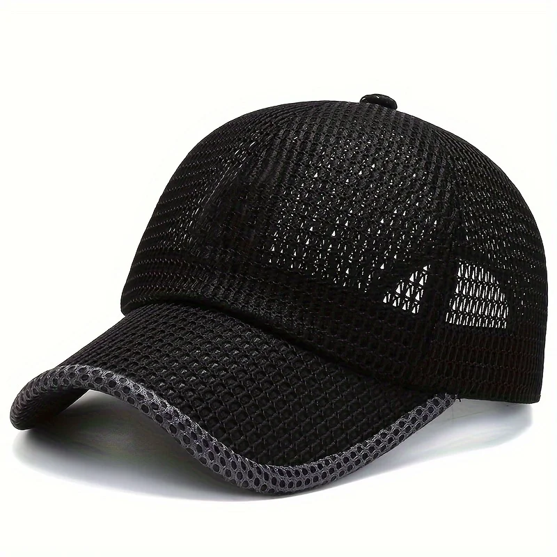 Quick-Dry Unisex Mesh Trucker Cap - Adjustable, Lightweight ...