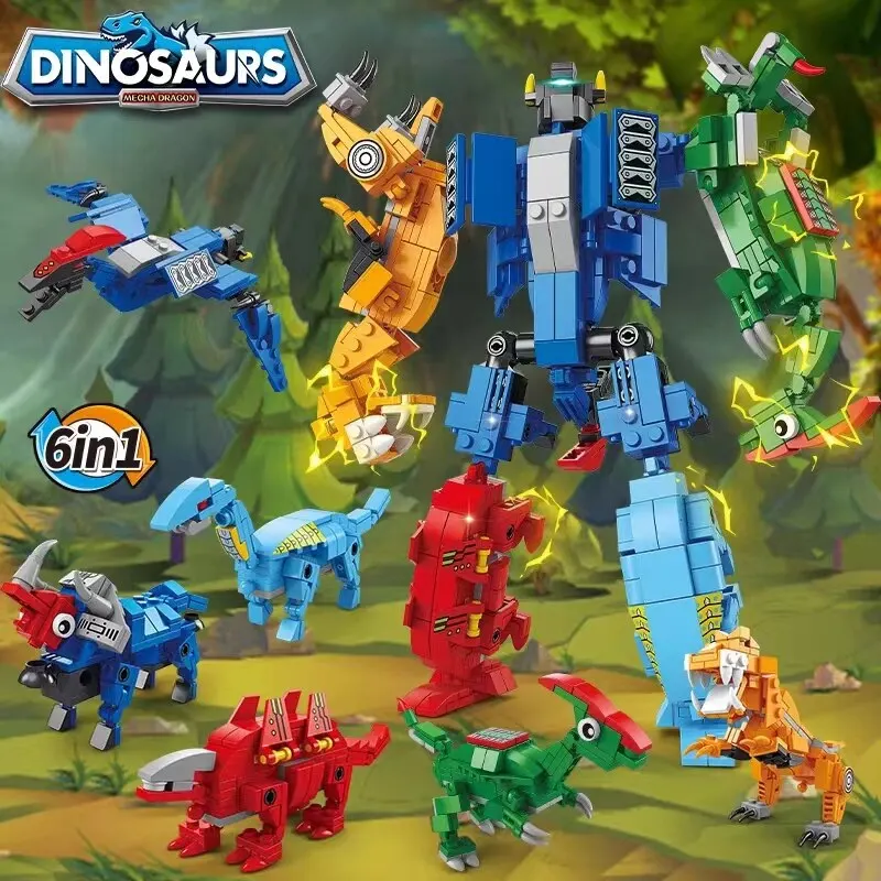 6-In-1-Transformation-Robot-Dinosaur-Building-Blocks-Engineering ...