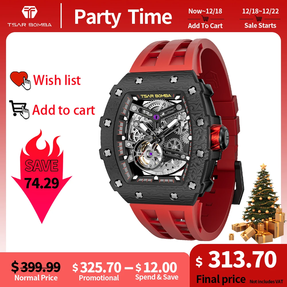 TSAR-BOMBA-reloj-mec-nico-luminoso-para-hombre-cron-grafo-con-espejo-de ...