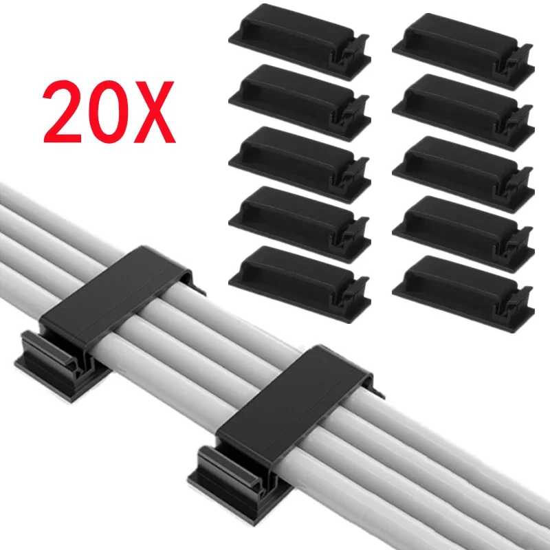 Self-adhesive-Wire-Tie-Clamp-Cable-Clips-Holder-Organizer-Car-Home ...