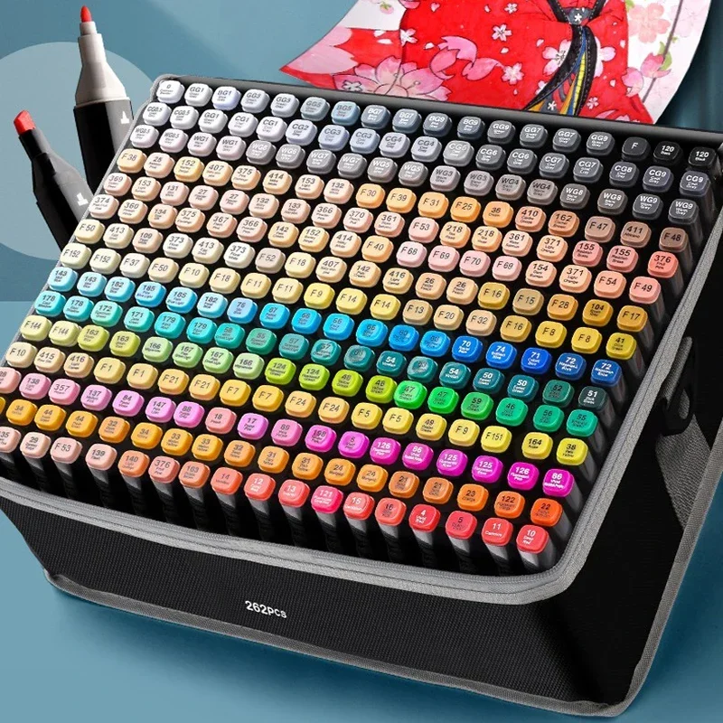 24-168-Colores-Manga-Markers-Pens-Set-Painting-Drawing-Highlighter ...