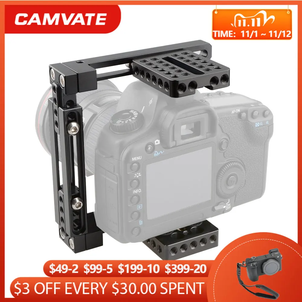 CAMVATE-Camera-Cage-Rig-For-Canon-60D-70D-80D-5D-MarkII-5D-MarkIII-5DS ...